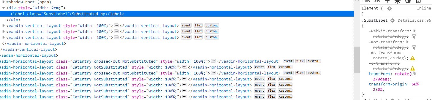 How to rotate label text? - Vaadin Forum