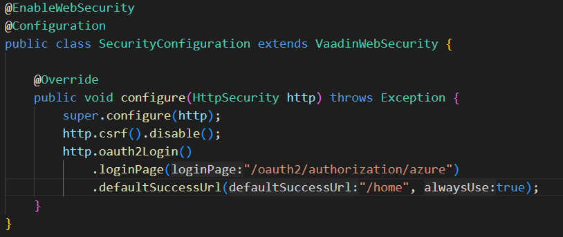 Azure AD Logging problem - Vaadin Forum