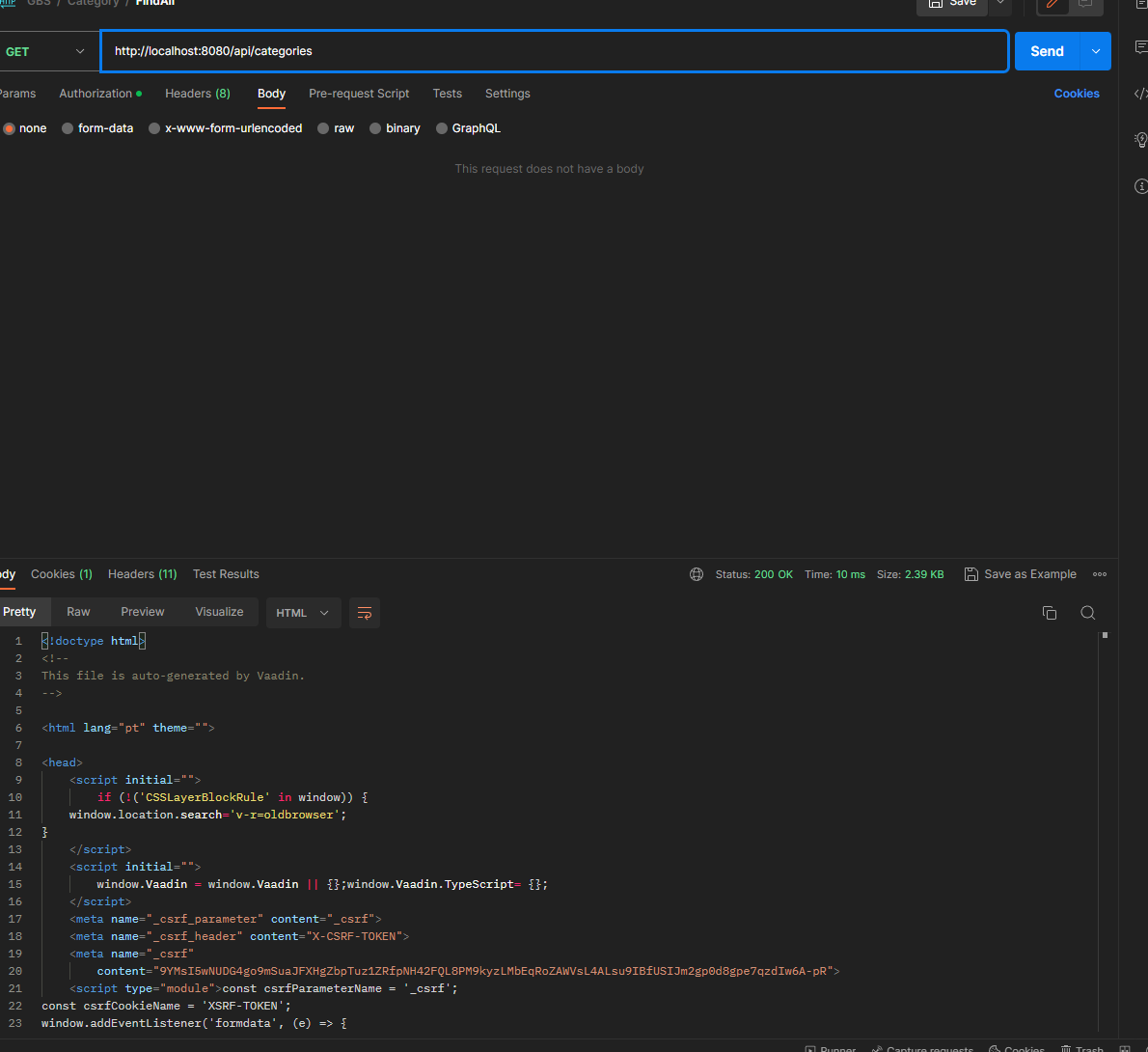 Error : The number of beans implementing 'I18NProvider' is 0. Cannot use Spring beans for I18N ...